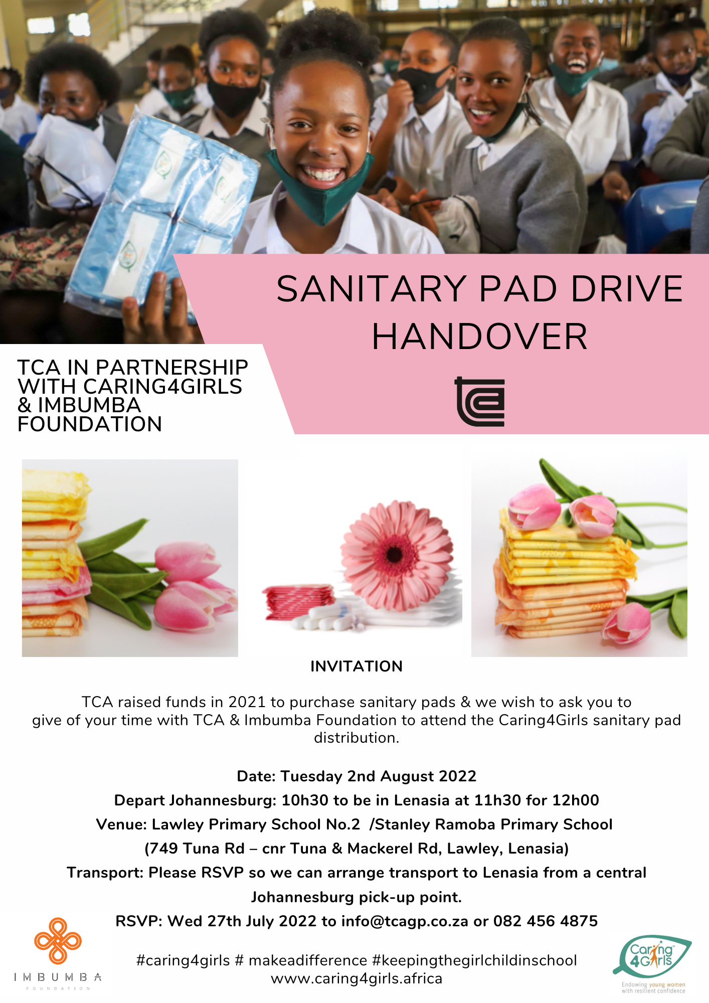 Sanitary Pad Drive Hand-Over: 2 Aug 2022 – The Chinese Association ...